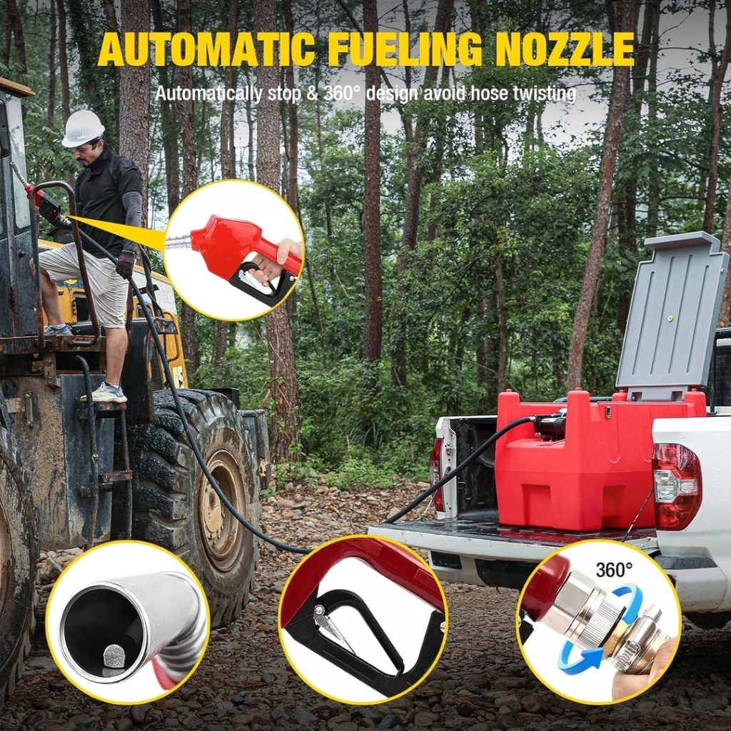 200L Portable Diesel Fuel Transfer Tank with Pump - Oriental Bridge Global